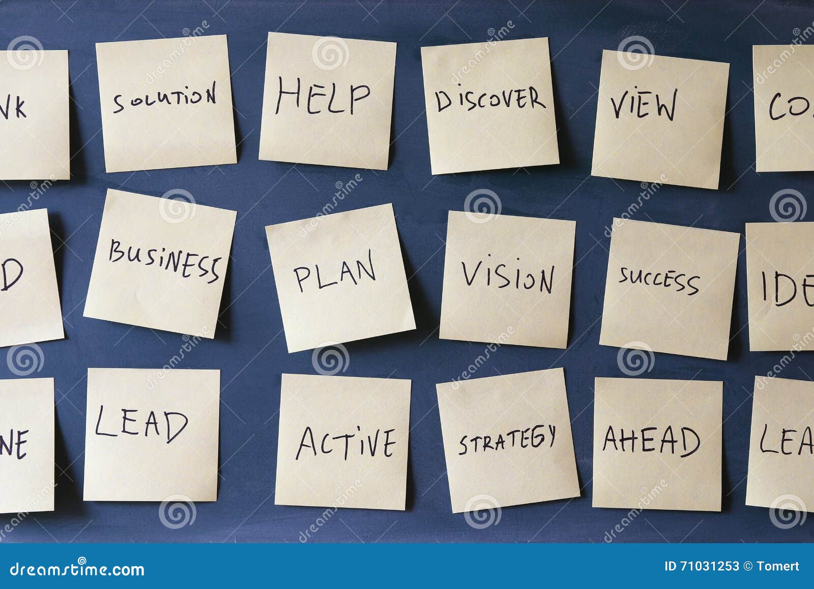 Many Sticky Notes With The Names Of The Loved Ones On A Wall, Project ...