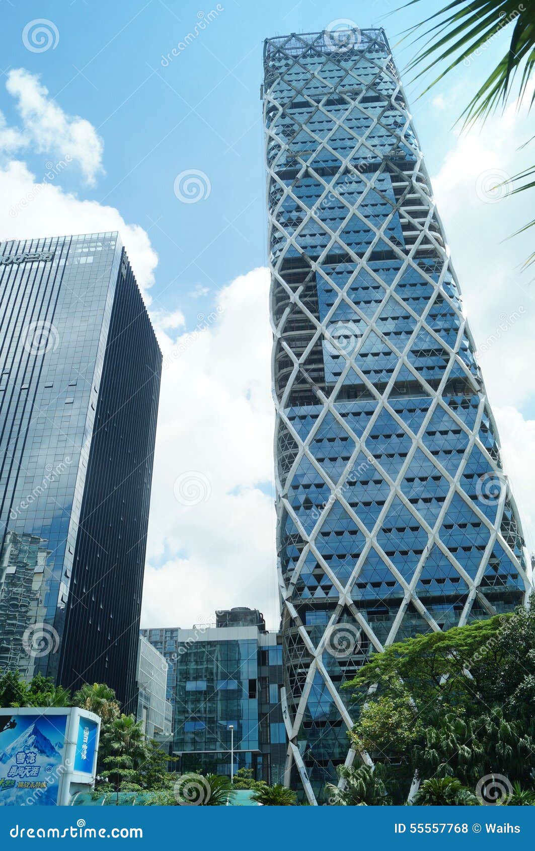Many-storied buildings editorial stock photo. Image of building - 55557768