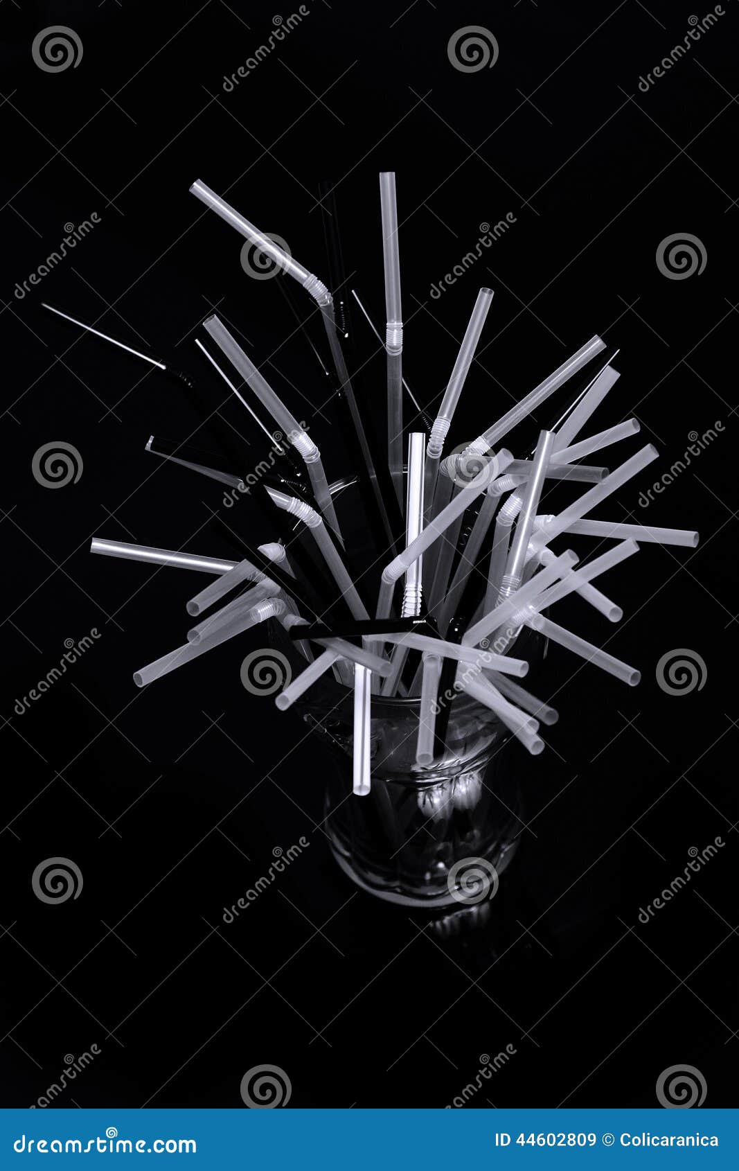 Many straws in a glass stock image. Image of drinking - 44602809