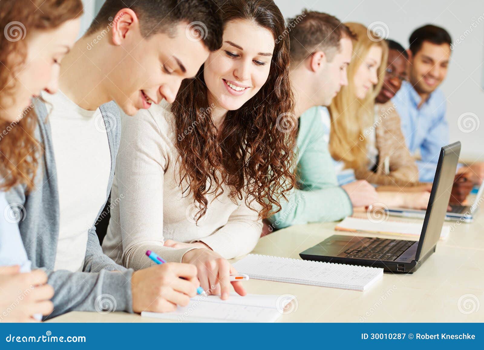 Students learning together stock image. Image of teamwork - 30010287