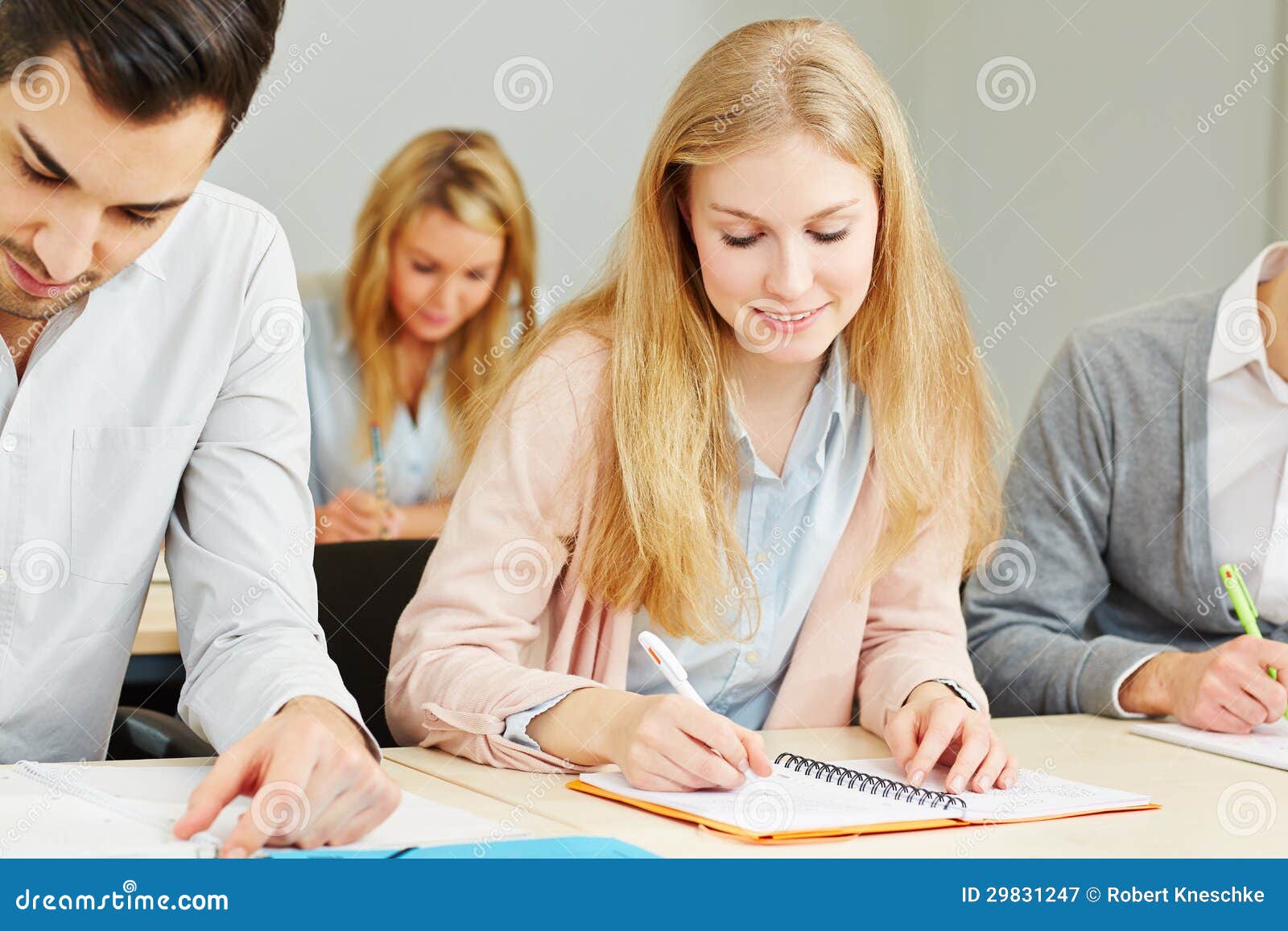 Students Learning In University Royalty Free Stock Photography - Image ...