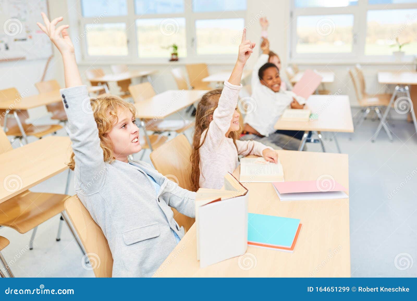 Many Students Register in Class Stock Image - Image of desk, answer ...