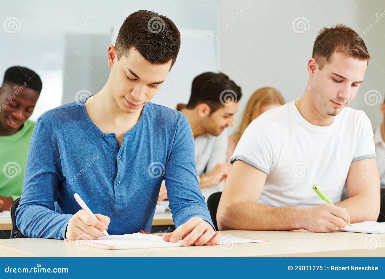 Students Sitting in University Stock Image - Image of lecture, people ...