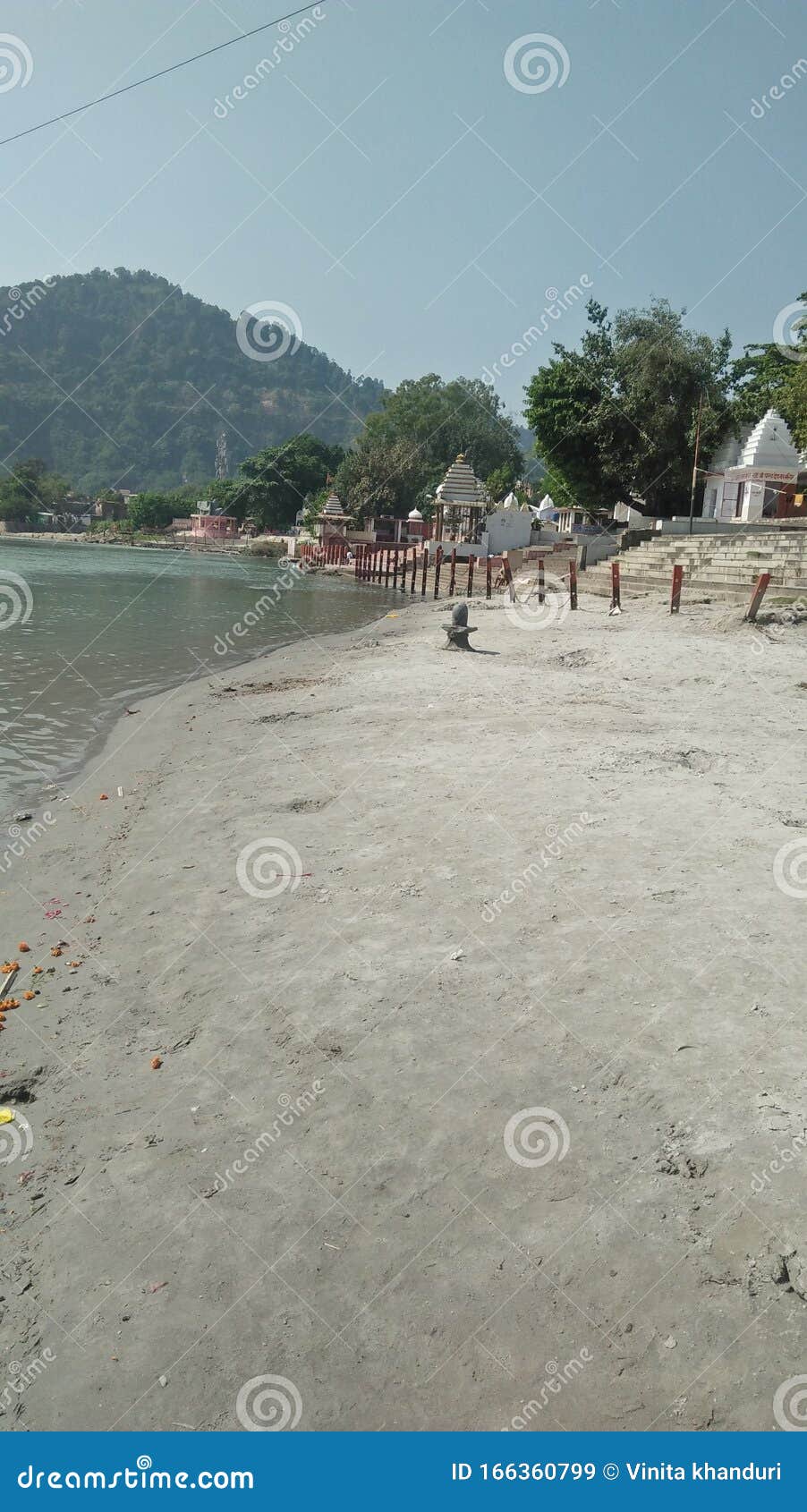 So Many Temples at Ganges River Bank in India Stock Image - Image of ...