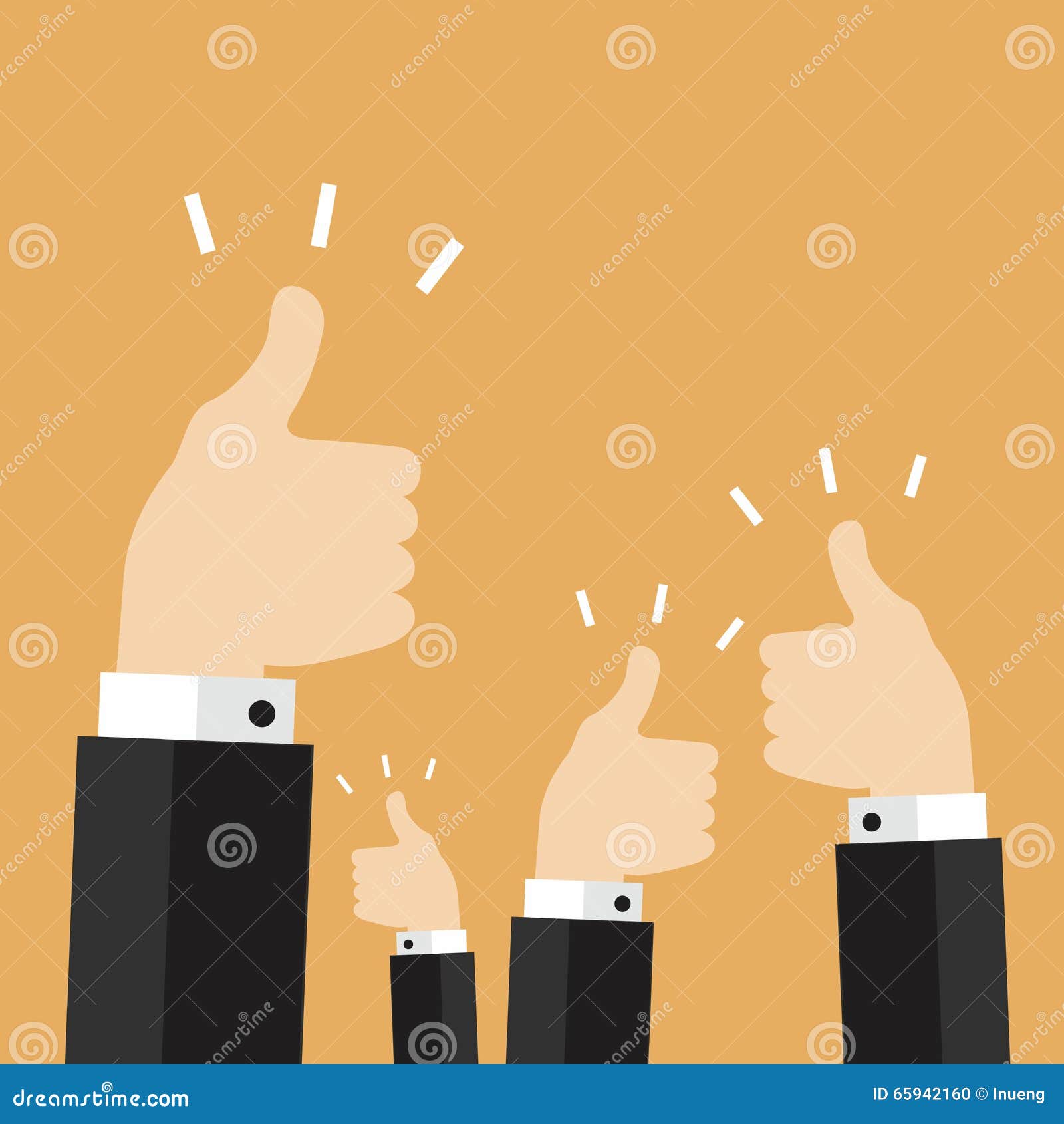 Many thumbs thumbs up stock vector. Illustration of beautiful - 65942160