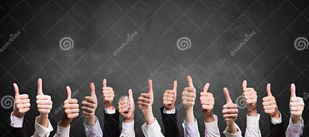Many thumbs up stock image. Image of congratulation, feedback - 81618665