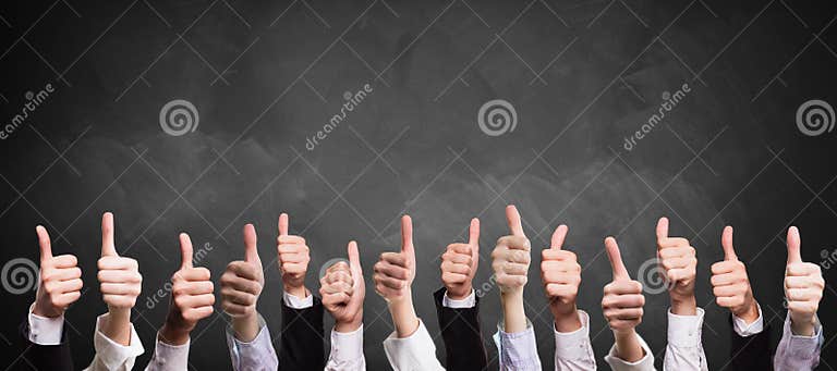 Many thumbs up stock image. Image of congratulation, feedback - 81618665