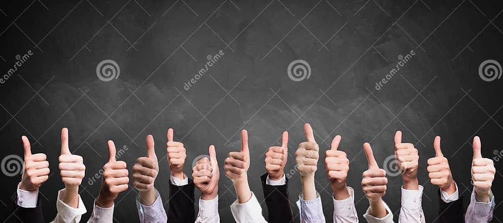 Many thumbs up stock image. Image of congratulation, feedback - 81618665