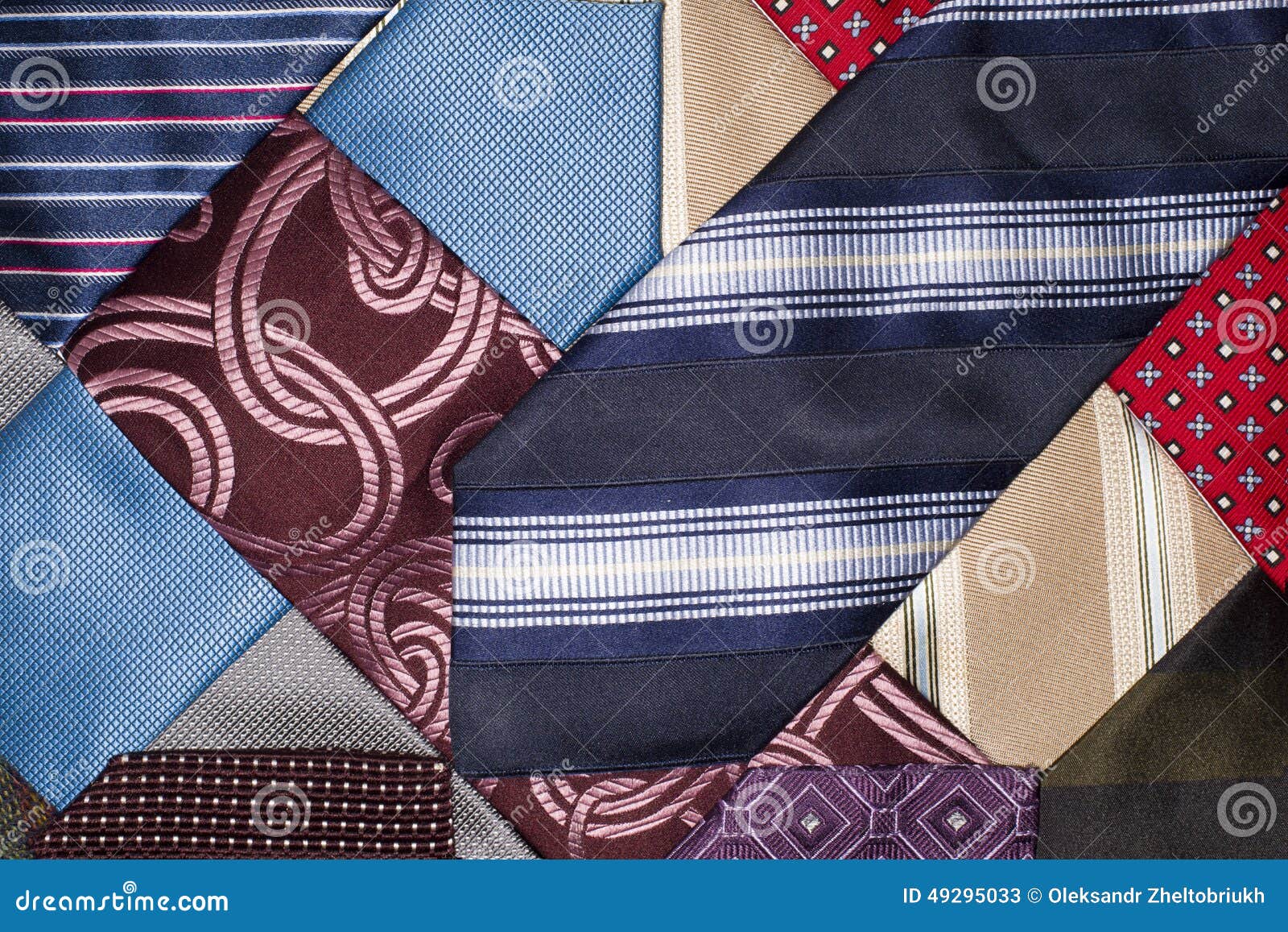Many Ties of Various Colors, Which Intertwined Stock Image - Image of ...