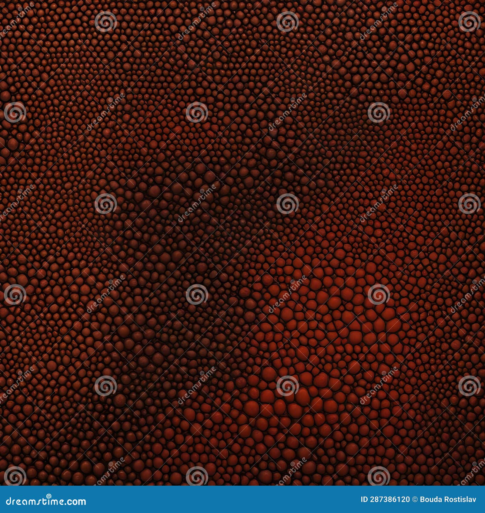 Many Tiny Bubbles of Copper Color, Digitally Created Stock Illustration - Illustration of ...