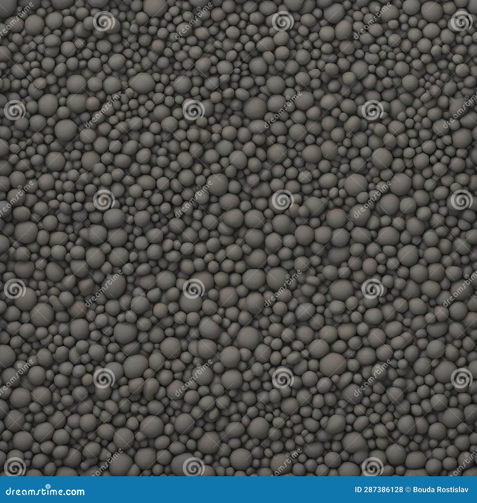 Many Tiny, Dark Gray Bubbles. Digitally Created Stock Illustration ...