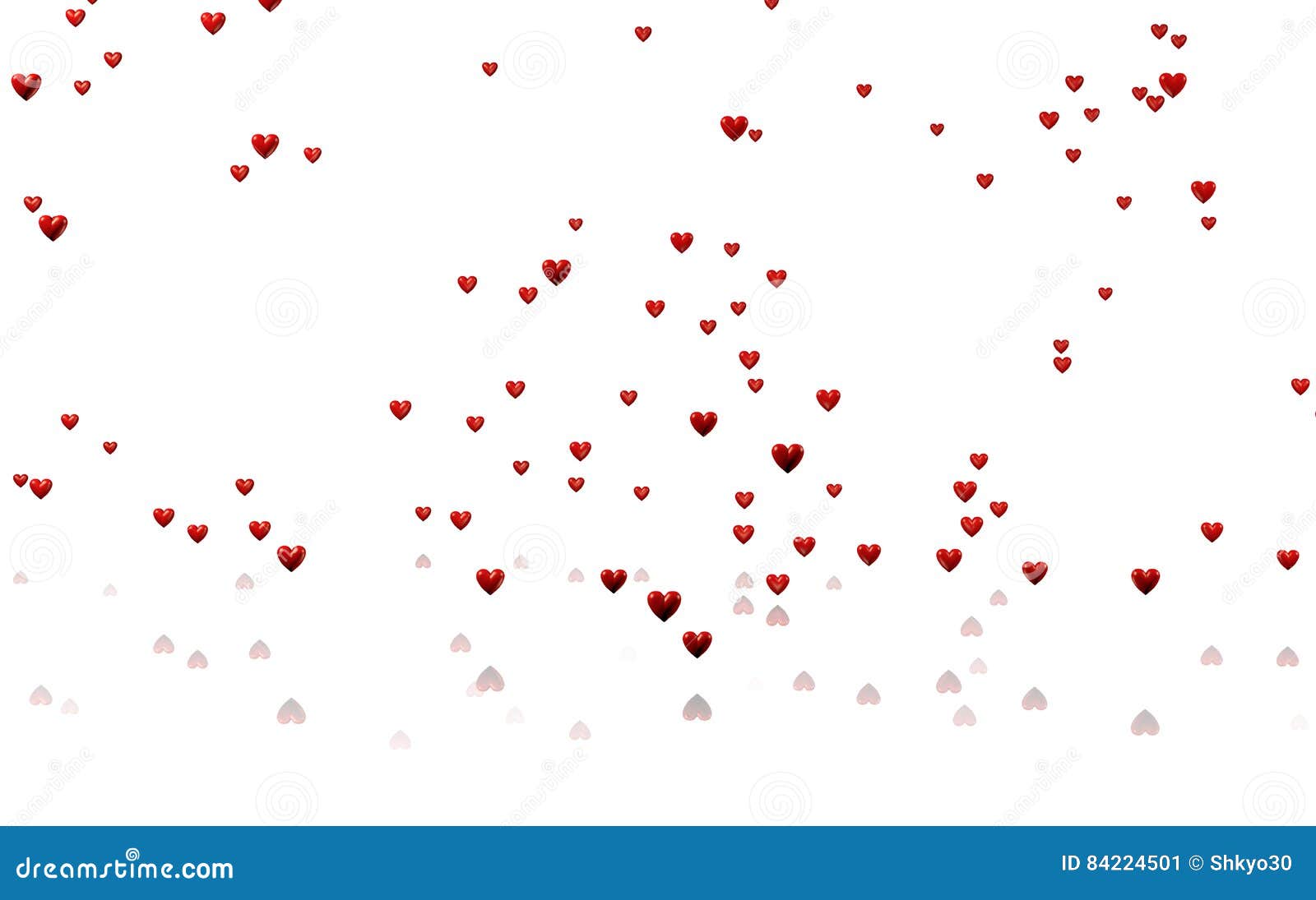 Many Tiny Red Hearts with a White Background Stock Illustration ...
