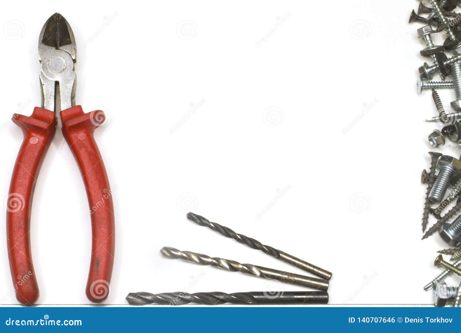 Many Tools Isolated on White Background Stock Photo - Image of closeup ...