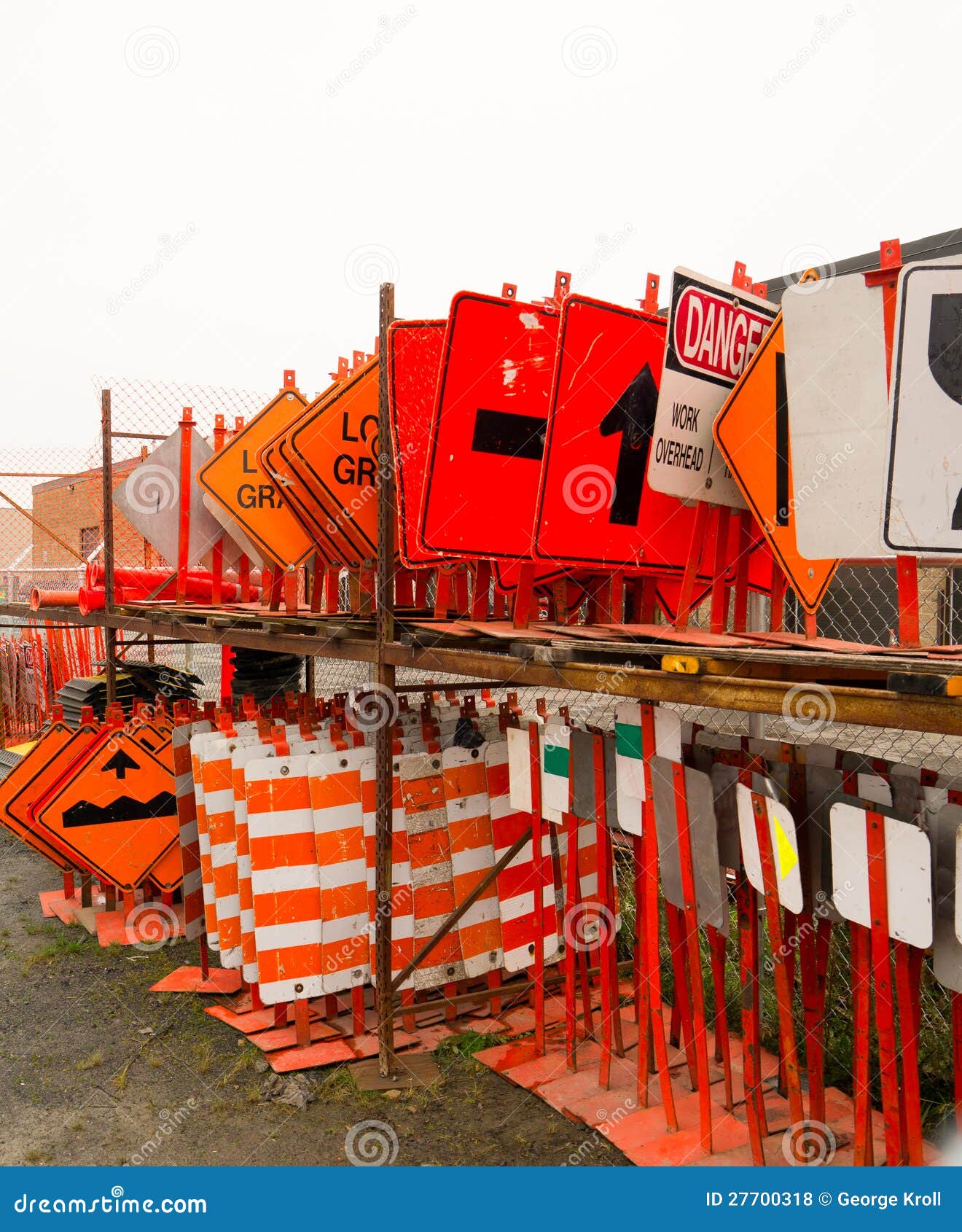 Many Traffic Signs In Storage Stock Photo - Image: 27700318