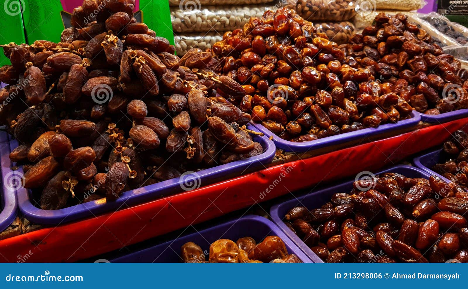 Many Type of Dates on the Display at Local Market Stock Photo - Image ...