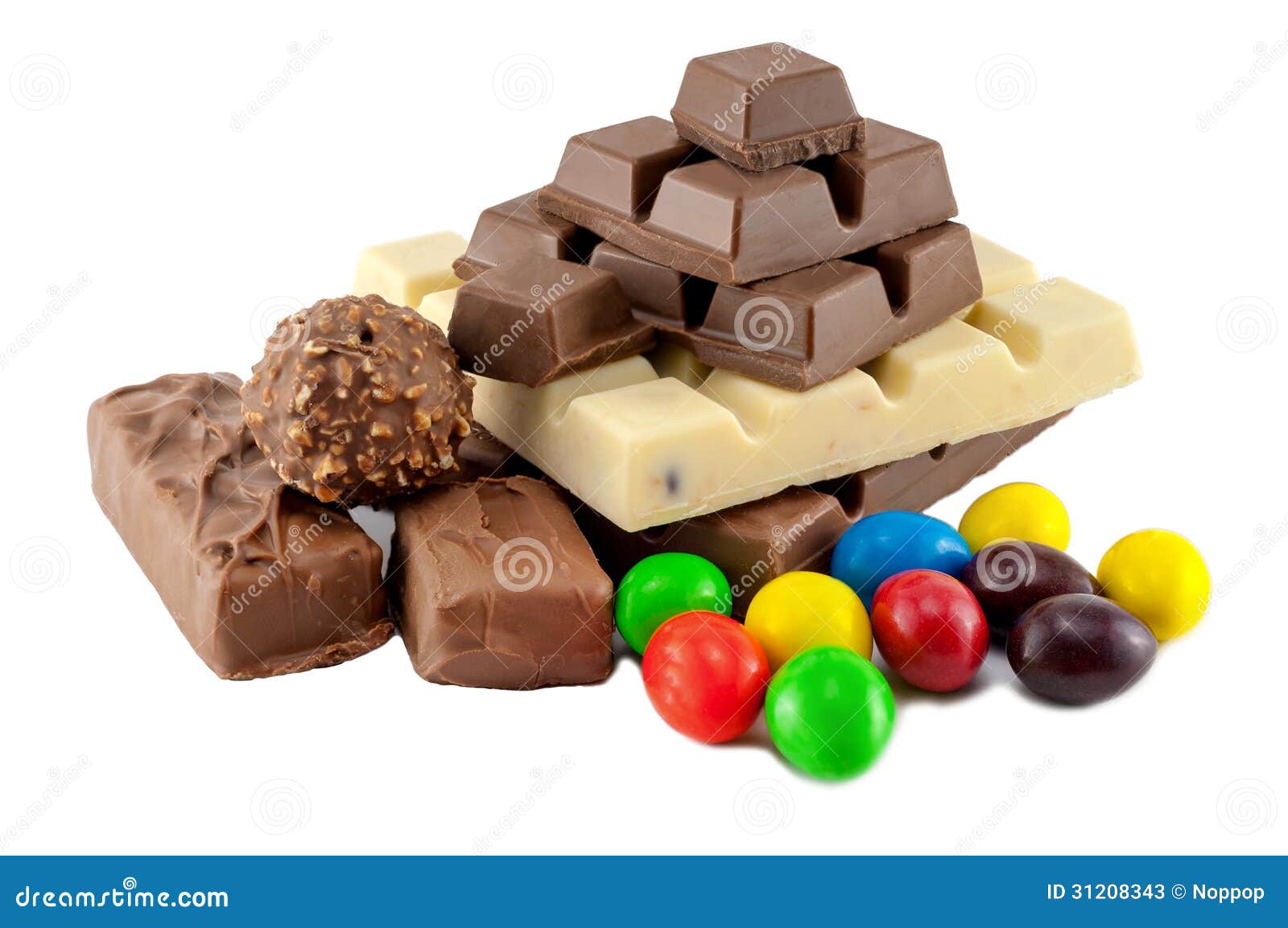 Many Types of Chocolate stock image. Image of square - 31208343