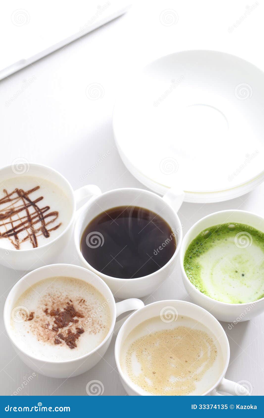 Many types of coffee stock image. Image of caramel, beverage - 33374135