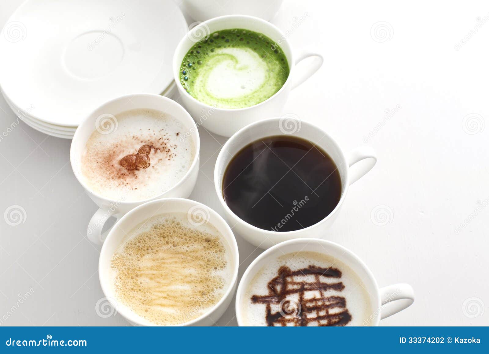 Many types of coffee stock photo. Image of cutting, drink - 33374202