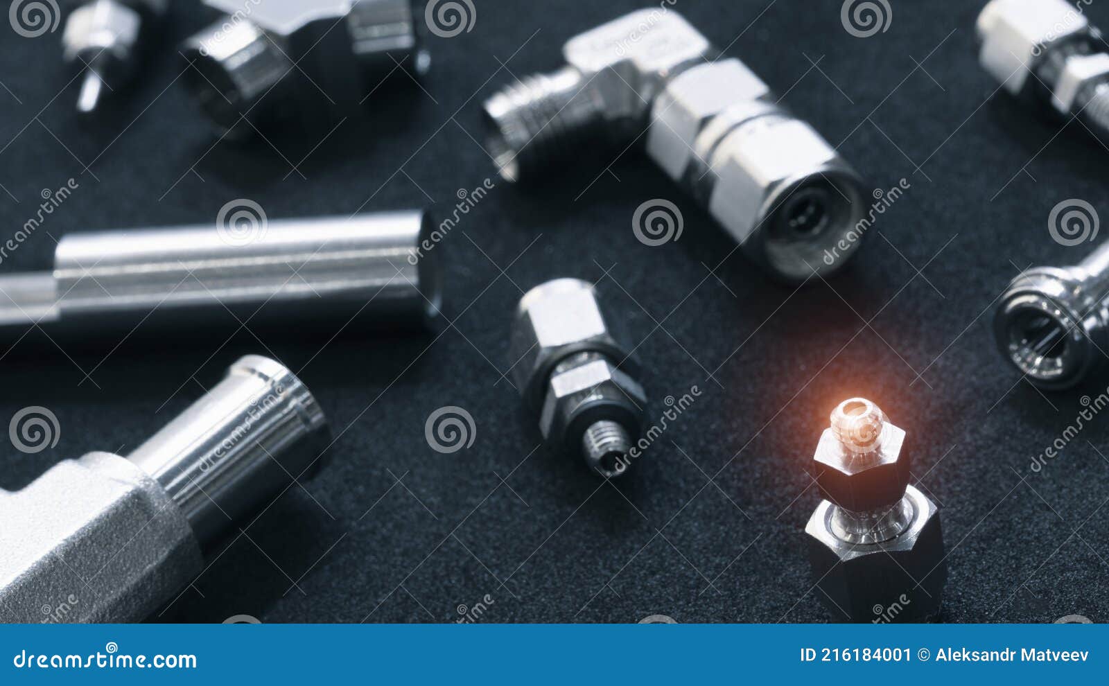 Many Types of Metal Details Industrial Design Background. Stock Image ...