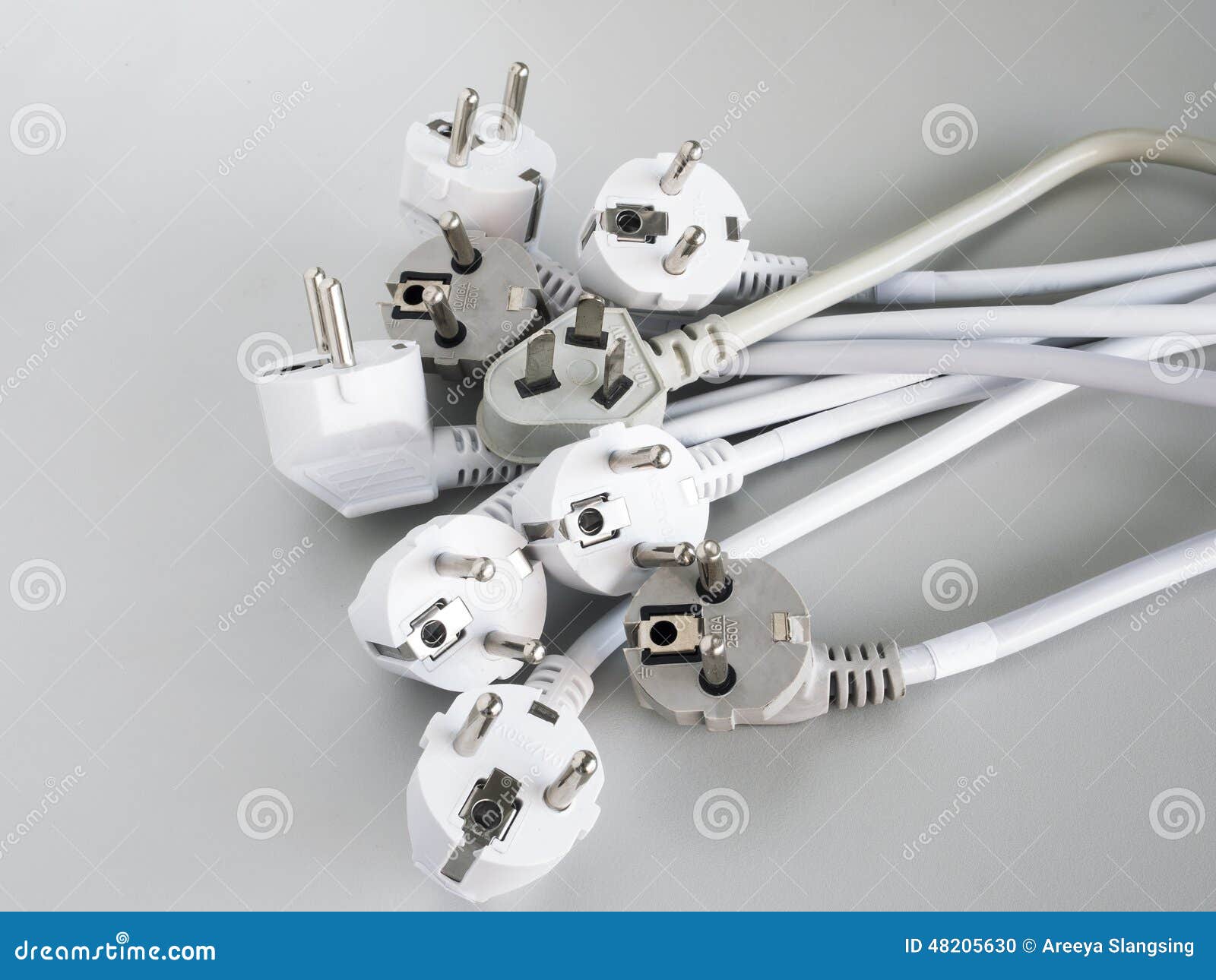 Many types of power plug stock photo. Image of energy - 48205630