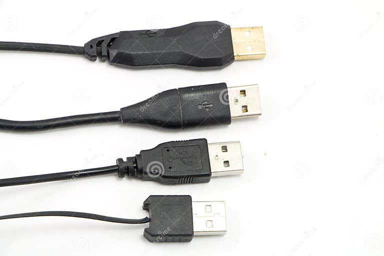 Many USB cable stock photo. Image of data, line, accessory - 52621218