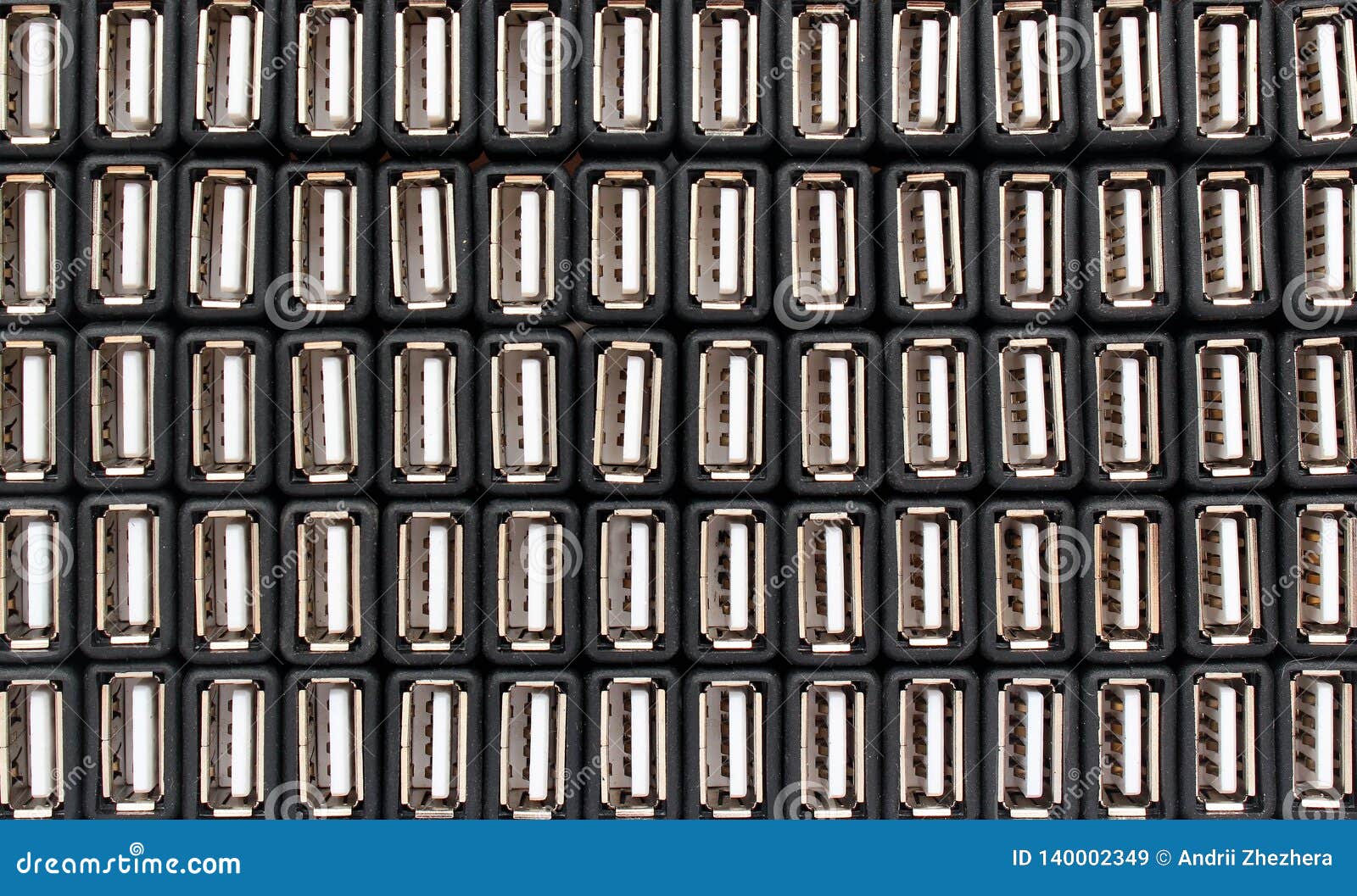 Many USB Ports and Connectors Stock Image - Image of connectors ...