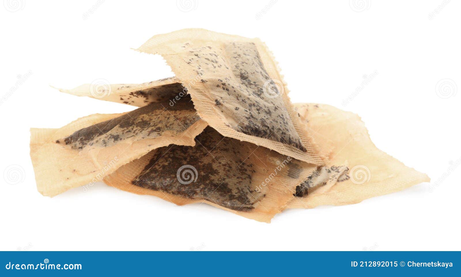 Many Used Tea Bags on White Background Stock Image - Image of ...