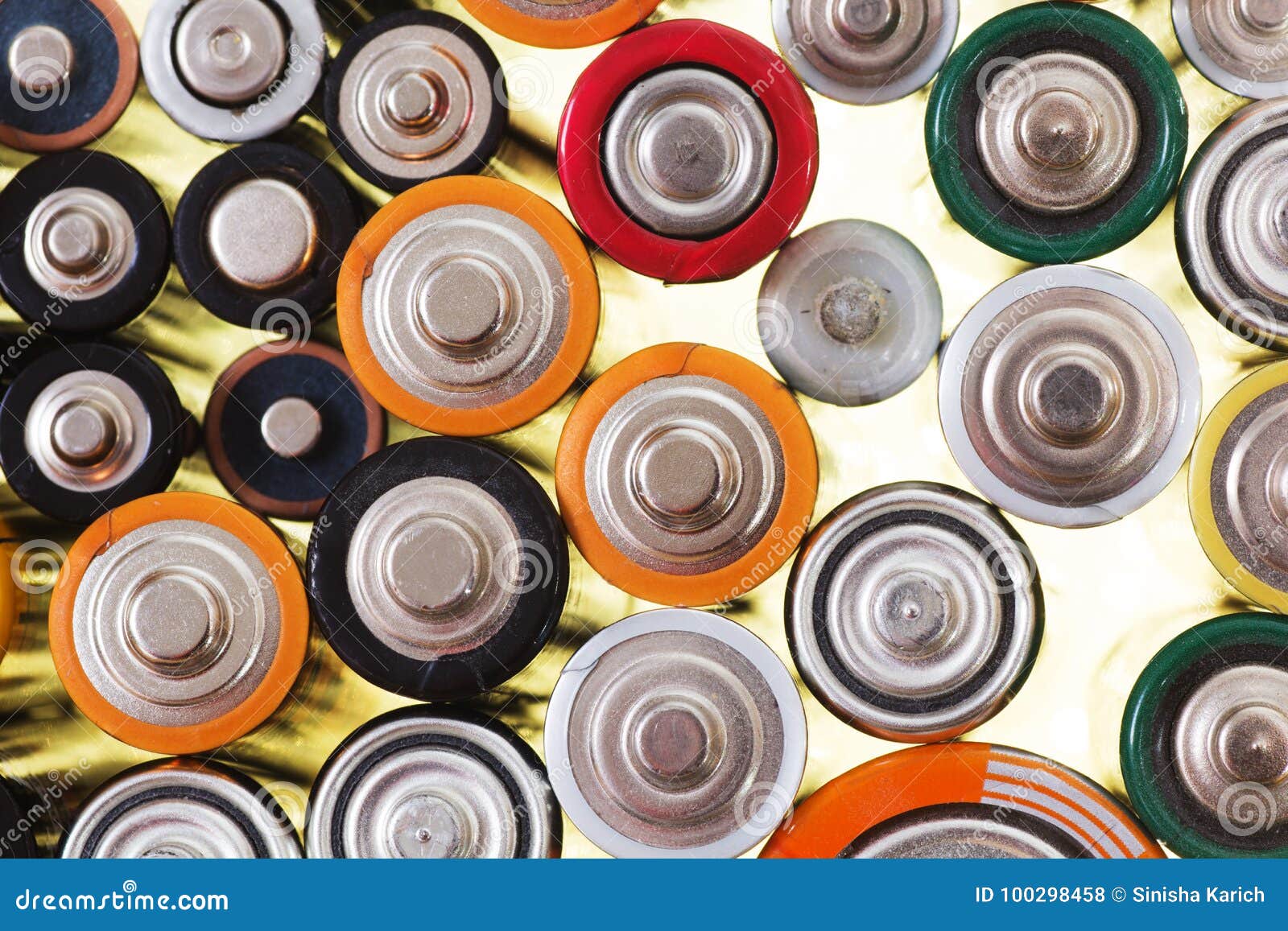 Many various batteries. stock photo. Image of concept - 100298458