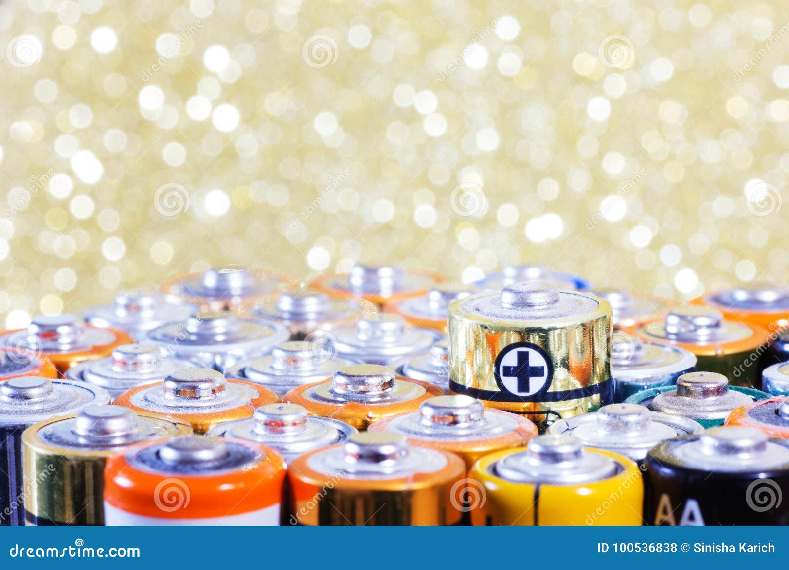 Many various batteries. stock photo. Image of background - 100536838