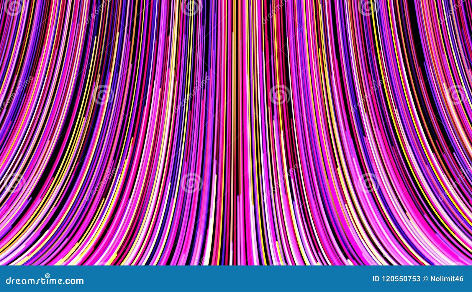 Many Vertical Bright Band Lines, Abstract Computer Generated Backdrop ...