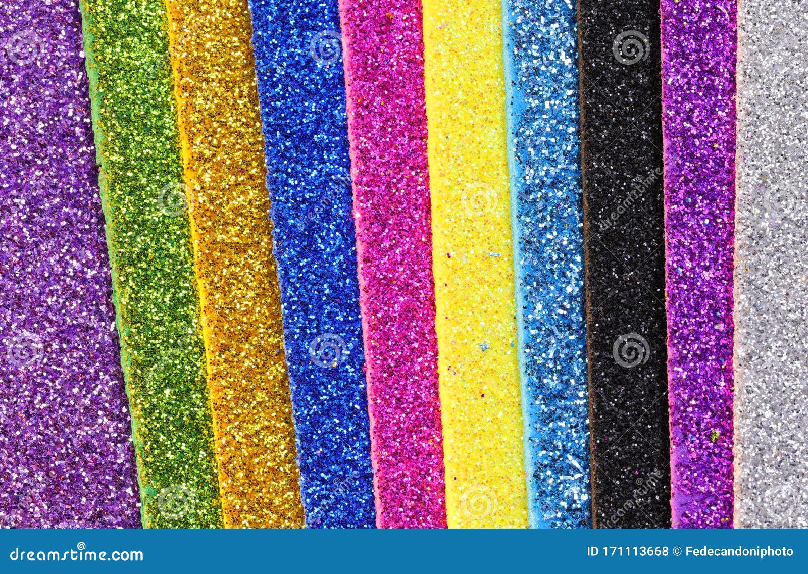 Many Vertical Stripes of Multicolour Glitter Stock Photo - Image of ...