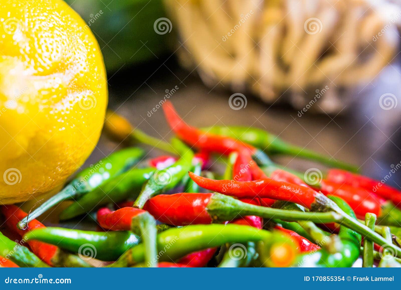 Many Vibrant Colors of Peppers Presented on a Silver Plate Stock Photo ...