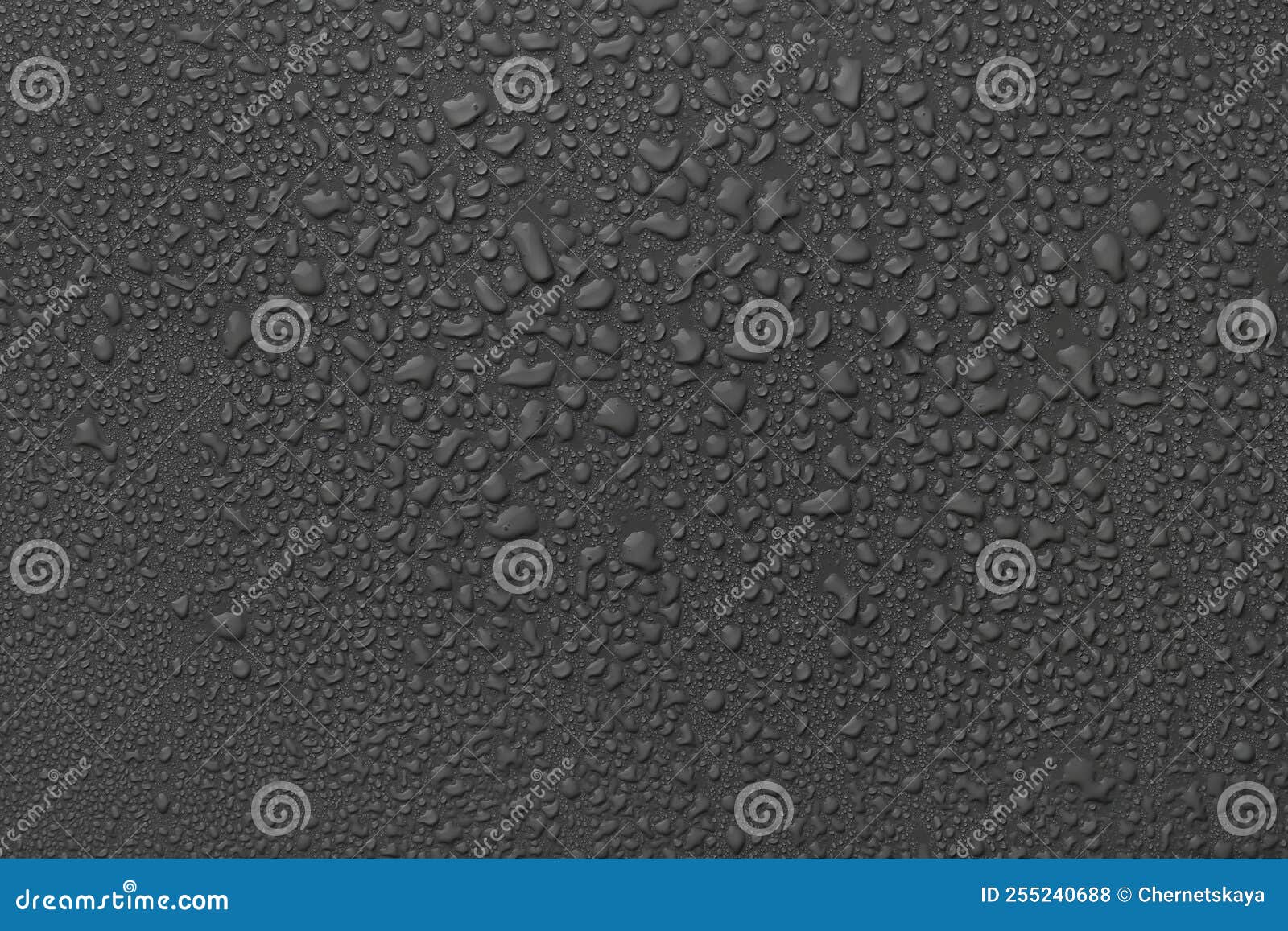 Many Water Drops on Dark Grey Background Stock Photo - Image of ...
