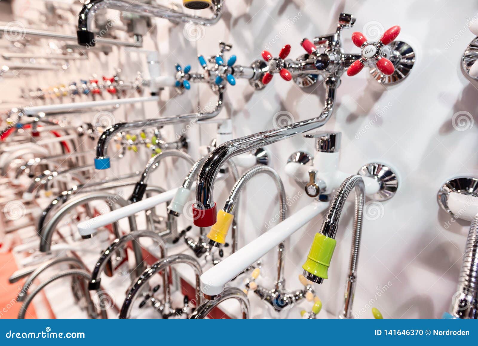 Many Water Mixers for Baths, Kitchens. Stock Photo - Image of mixer ...