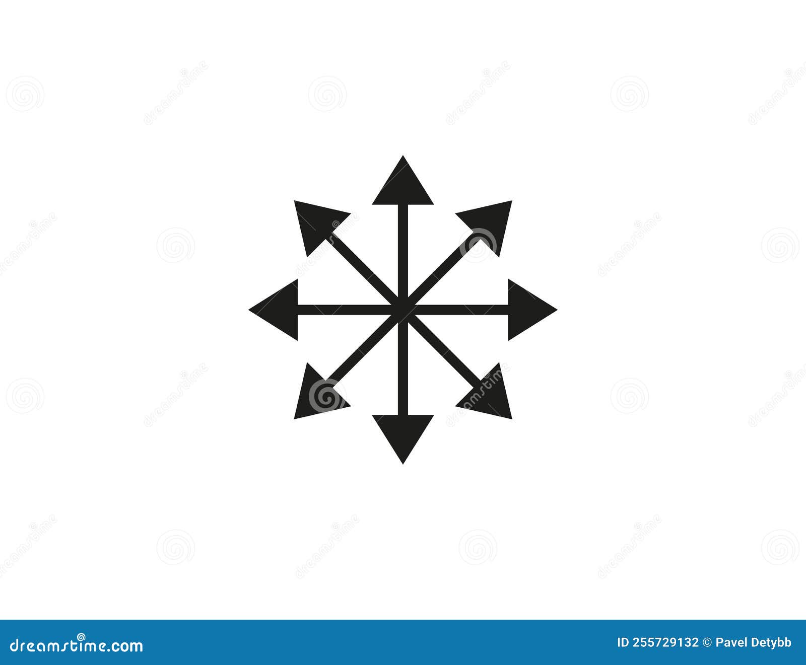 Many Ways Arrow Icon. Vector Illustration. Stock Vector - Illustration ...