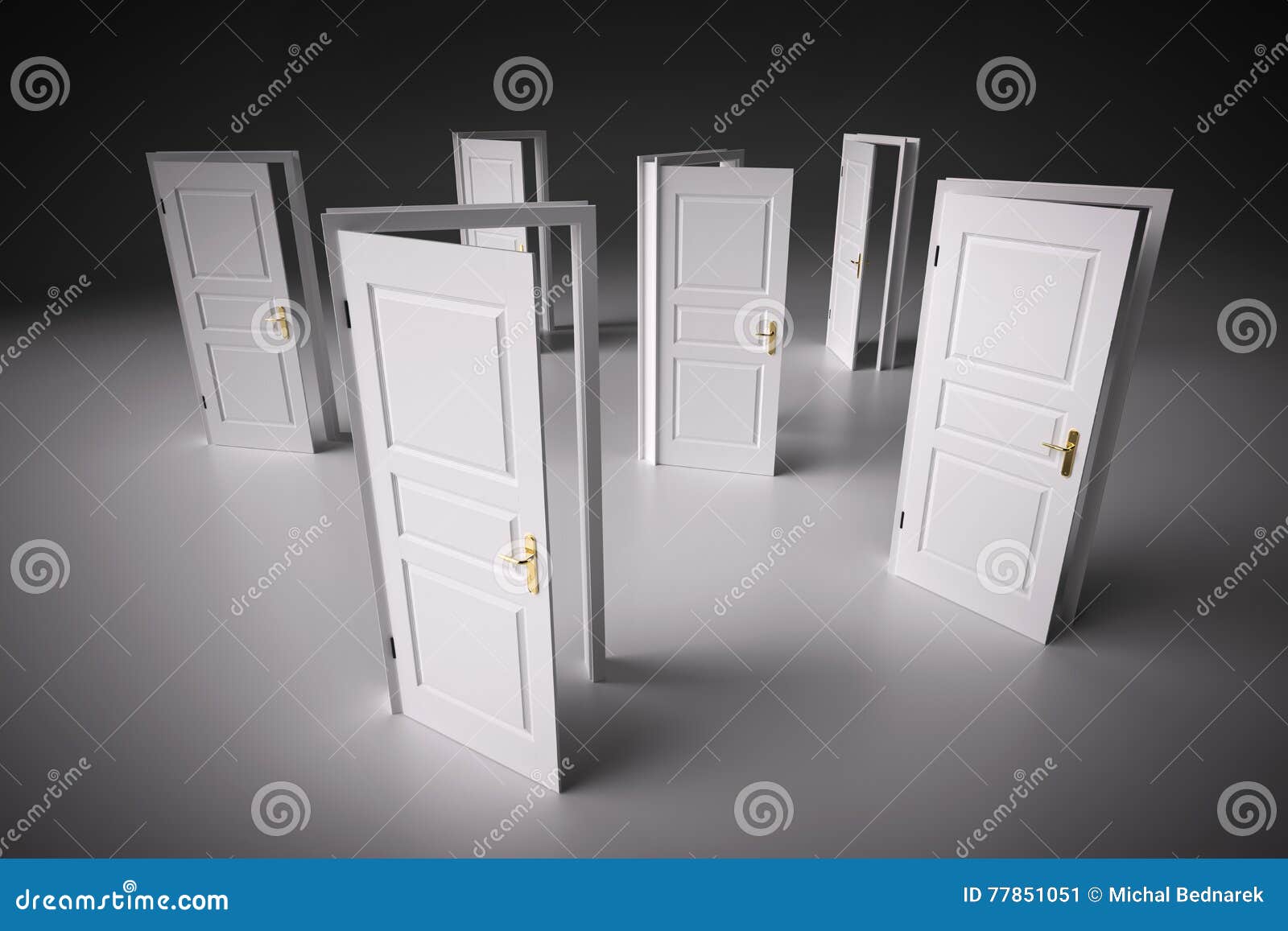 Many Ways To Choose from, Open Doors. Decision Making Stock Image ... Many Ways To Choose from, Open Doors. Decision Making Stock Image ...