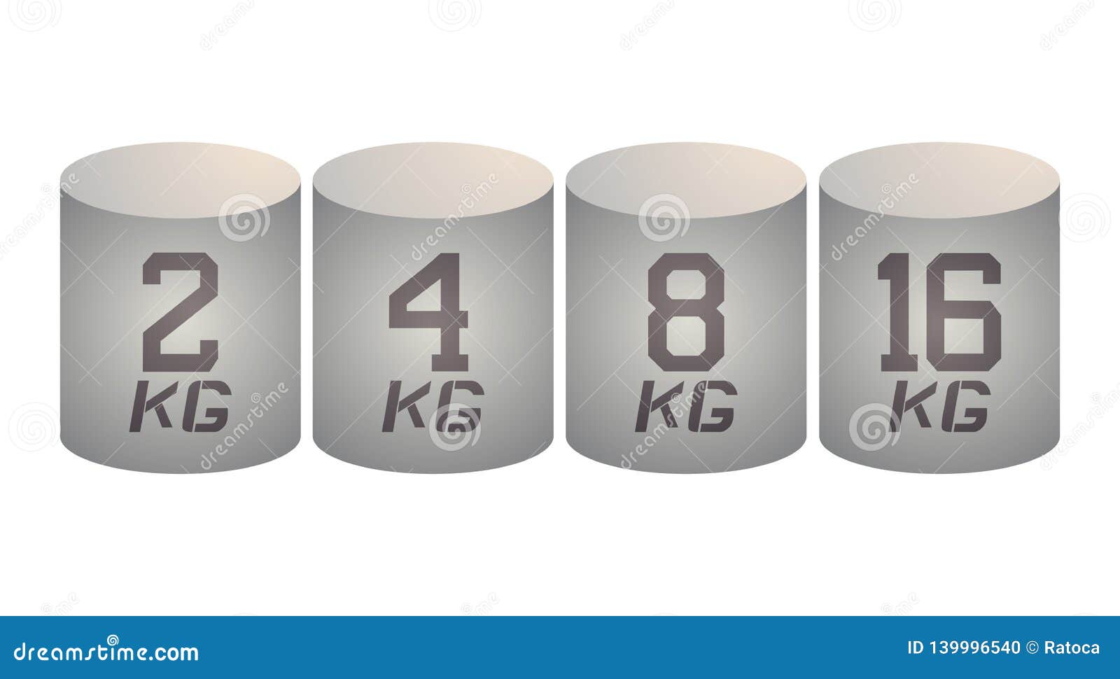 Many Weight Symbol Illustration Stock Vector - Illustration of weight ...