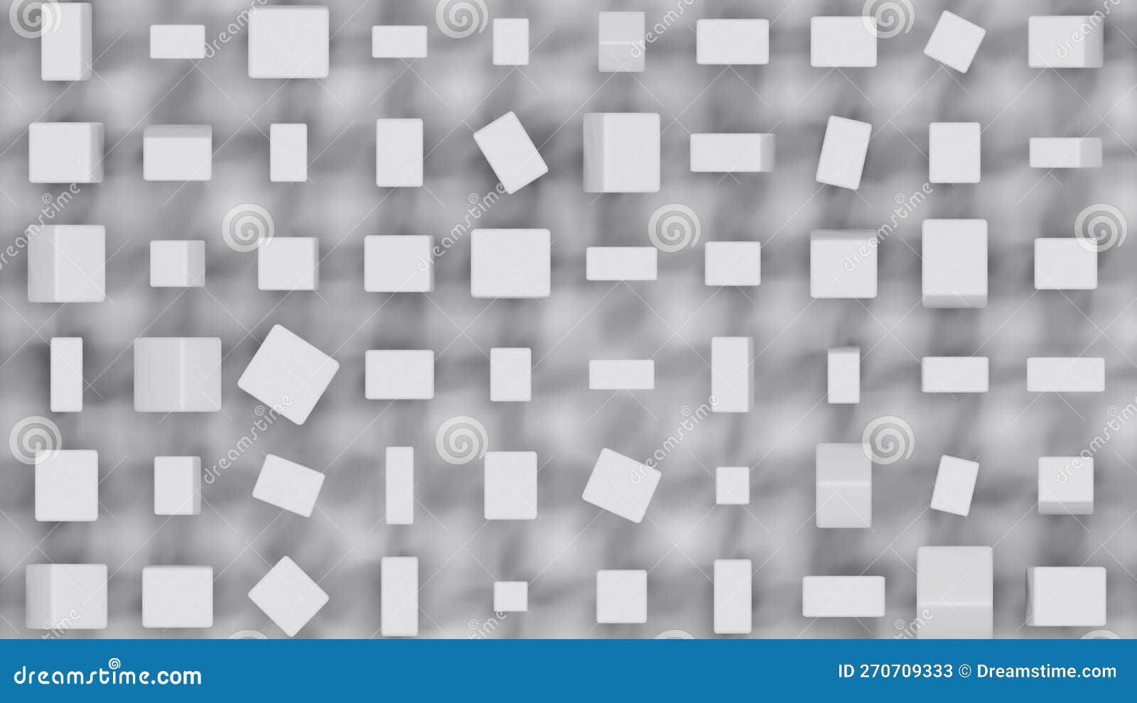 Many White Boxes Graphic Graphics - Cg Concept - Abstract 3D ...