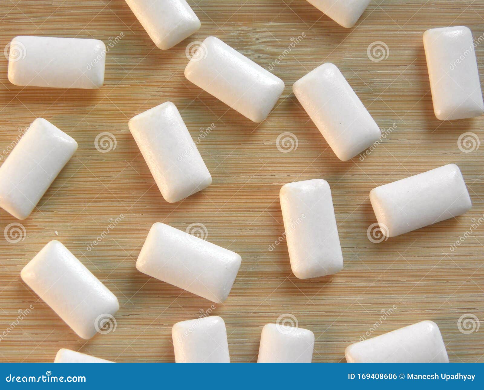 Many White Chewing gums stock photo. Image of gums, flavored - 169408606
