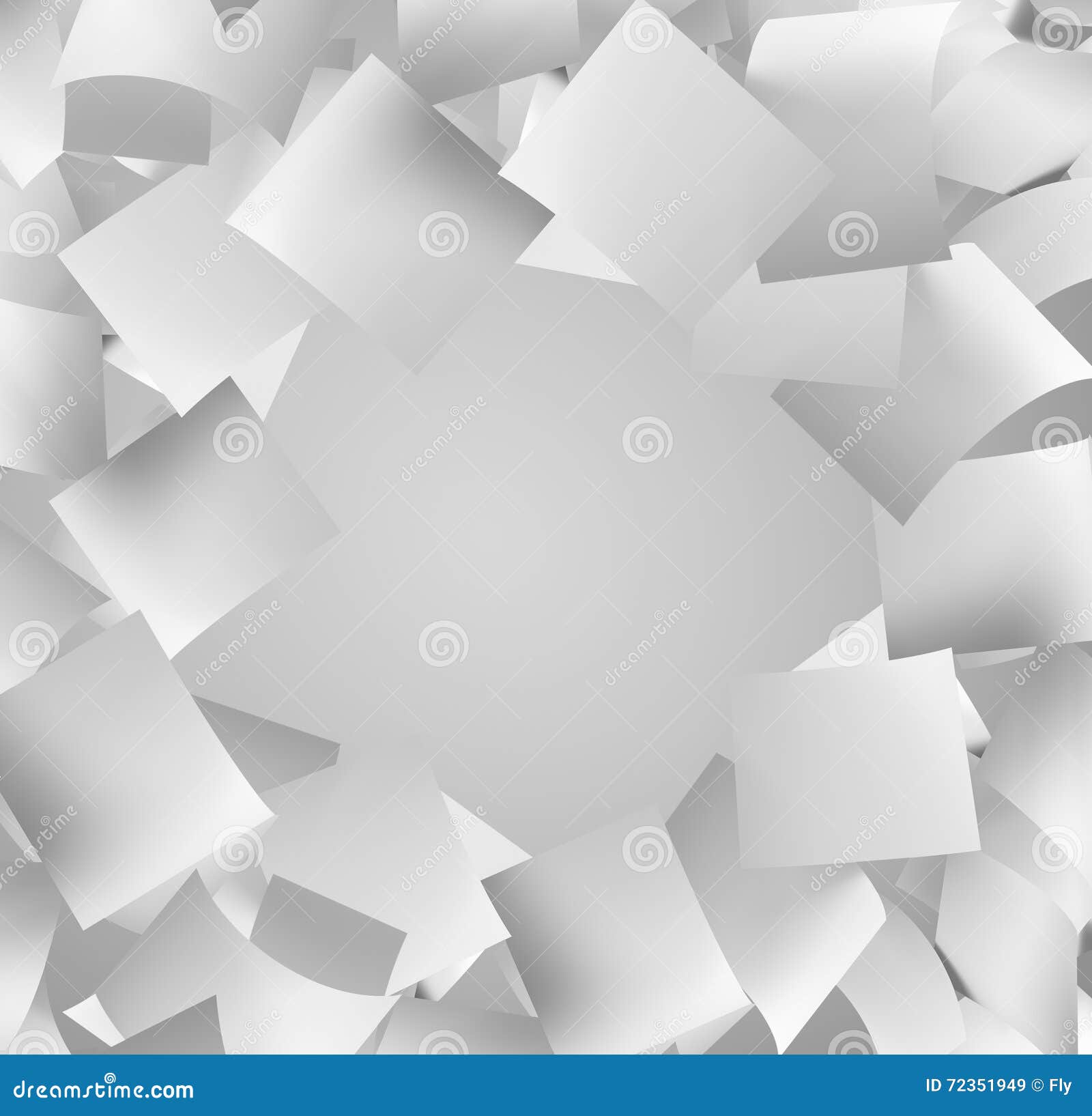 Many White Folded Papers Falling Down Stock Illustration - Illustration ...