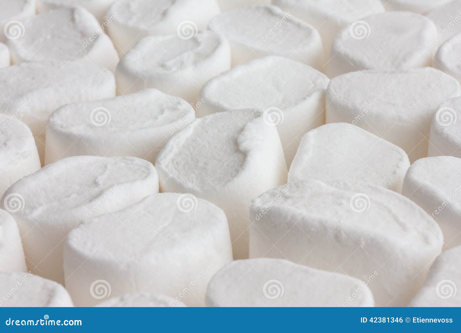 Many white marshmallows stock photo. Image of snack, ingredient - 42381346