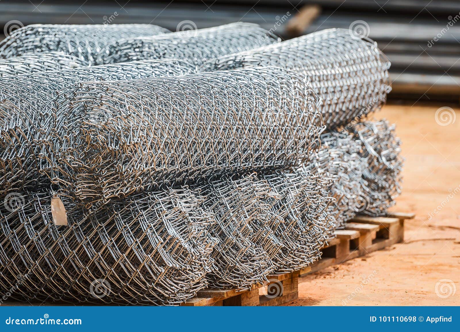 Wire Mesh Pile on the Floor. Stock Photo - Image of forbidden, damage ...