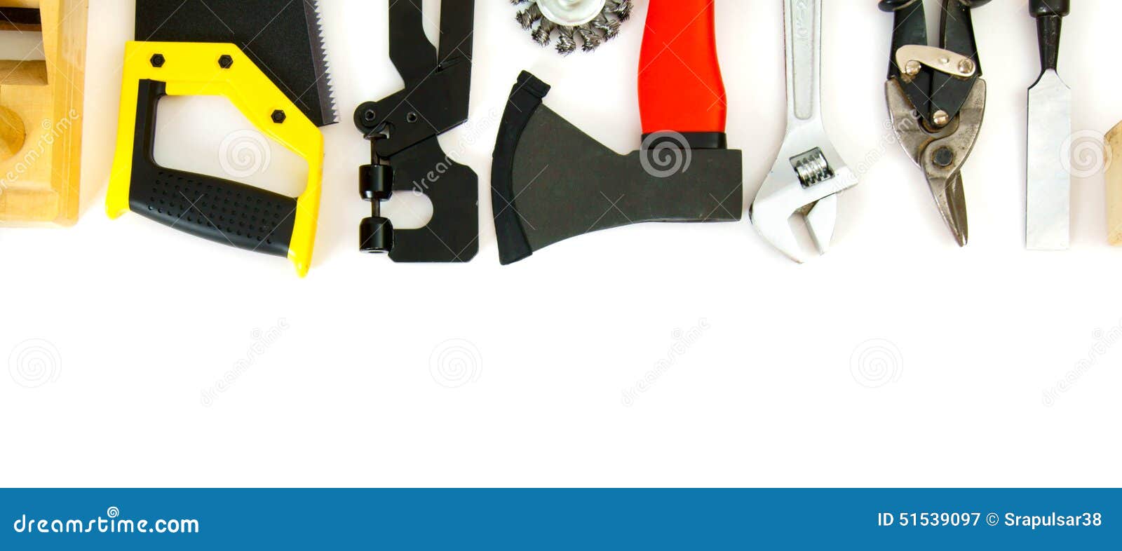 Many Working Tools - Axe, Hammer, Scissors and Stock Image - Image of ...
