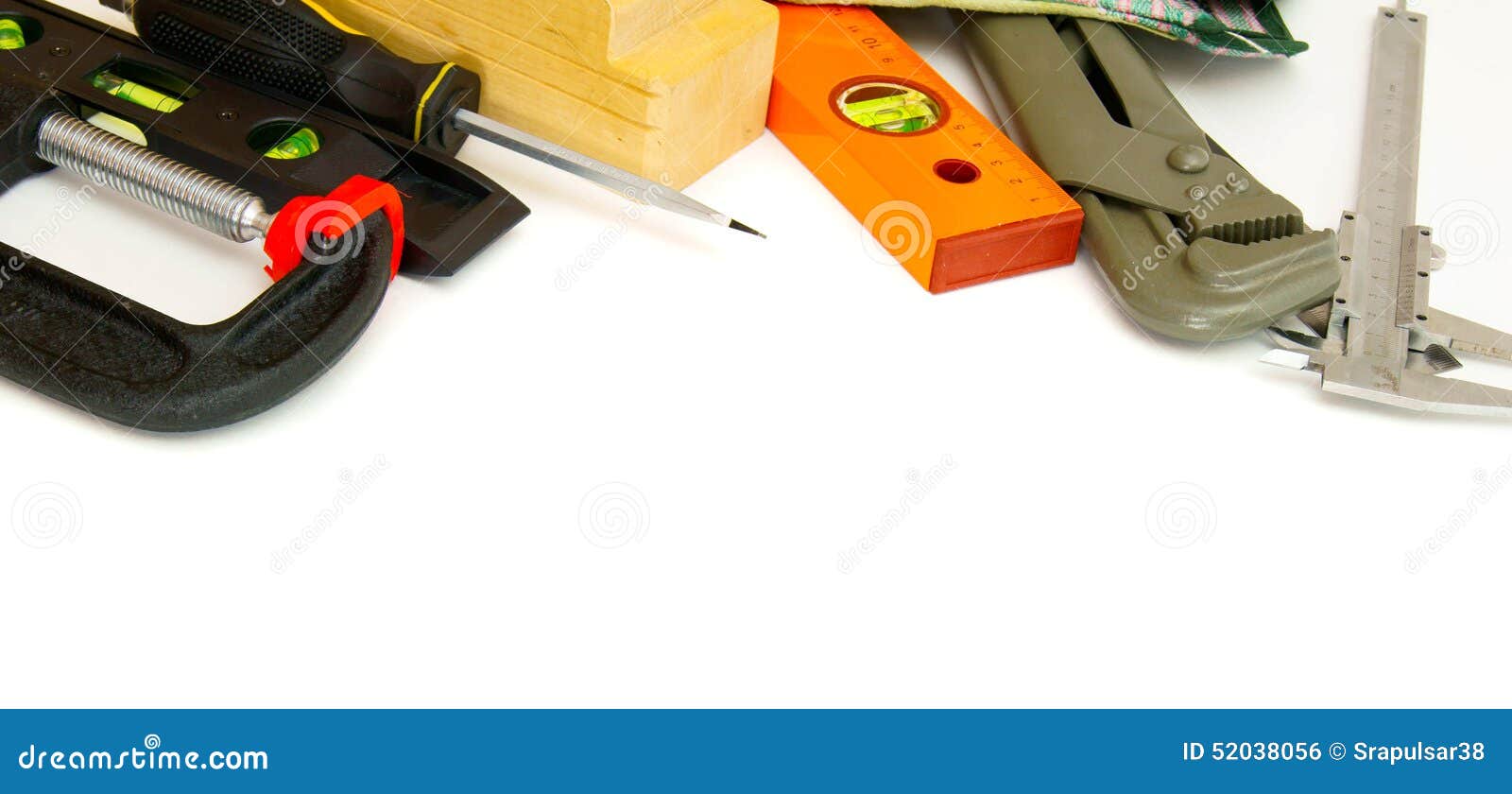 Many Working Tools - Caliper, Ruler and Others on Stock Photo - Image ...
