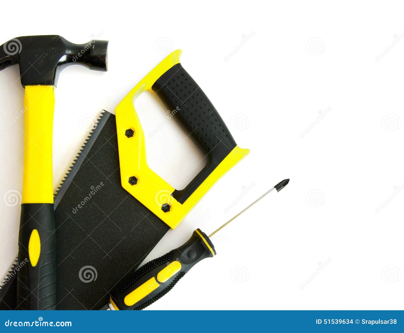 Many Working Tools - Hammer, Saw and Others on Stock Photo - Image of ...
