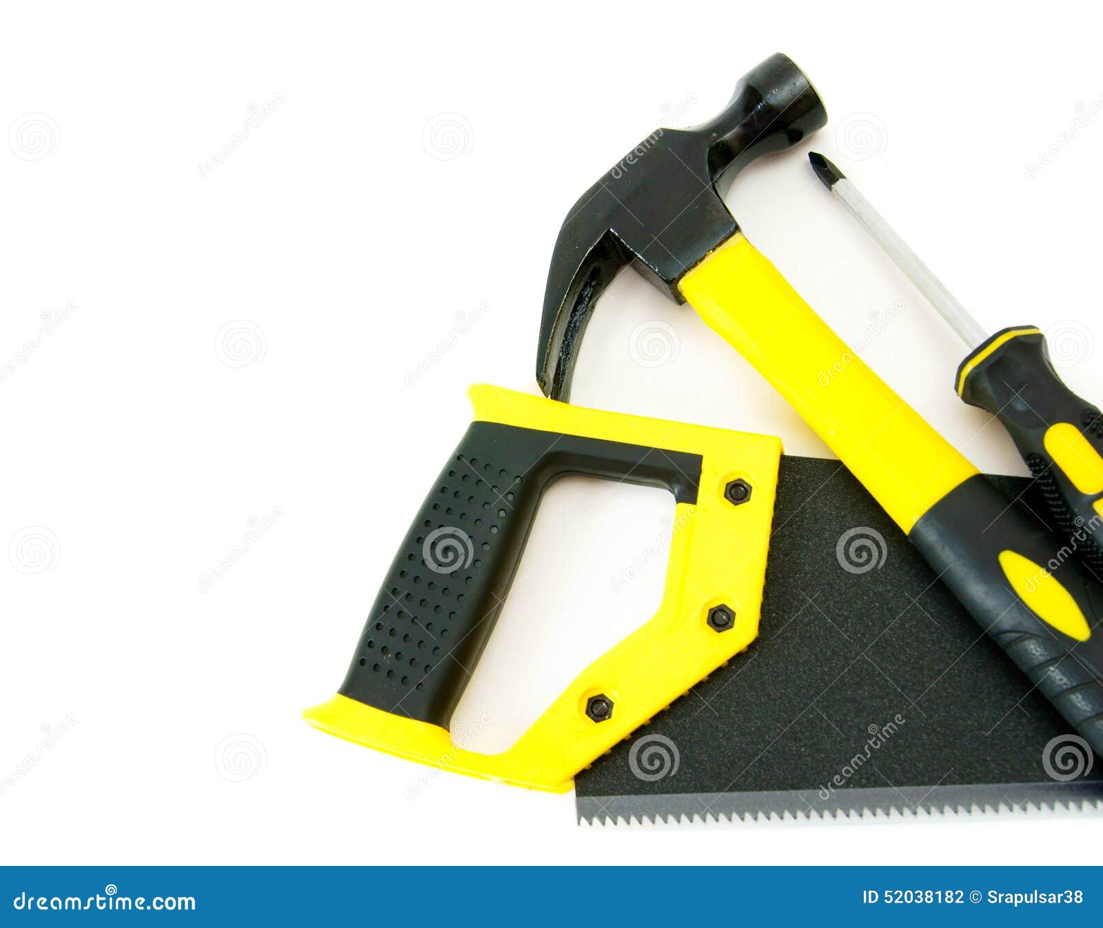 Many Working Tools - Hammer, Saw and Others on Stock Photo - Image of ...