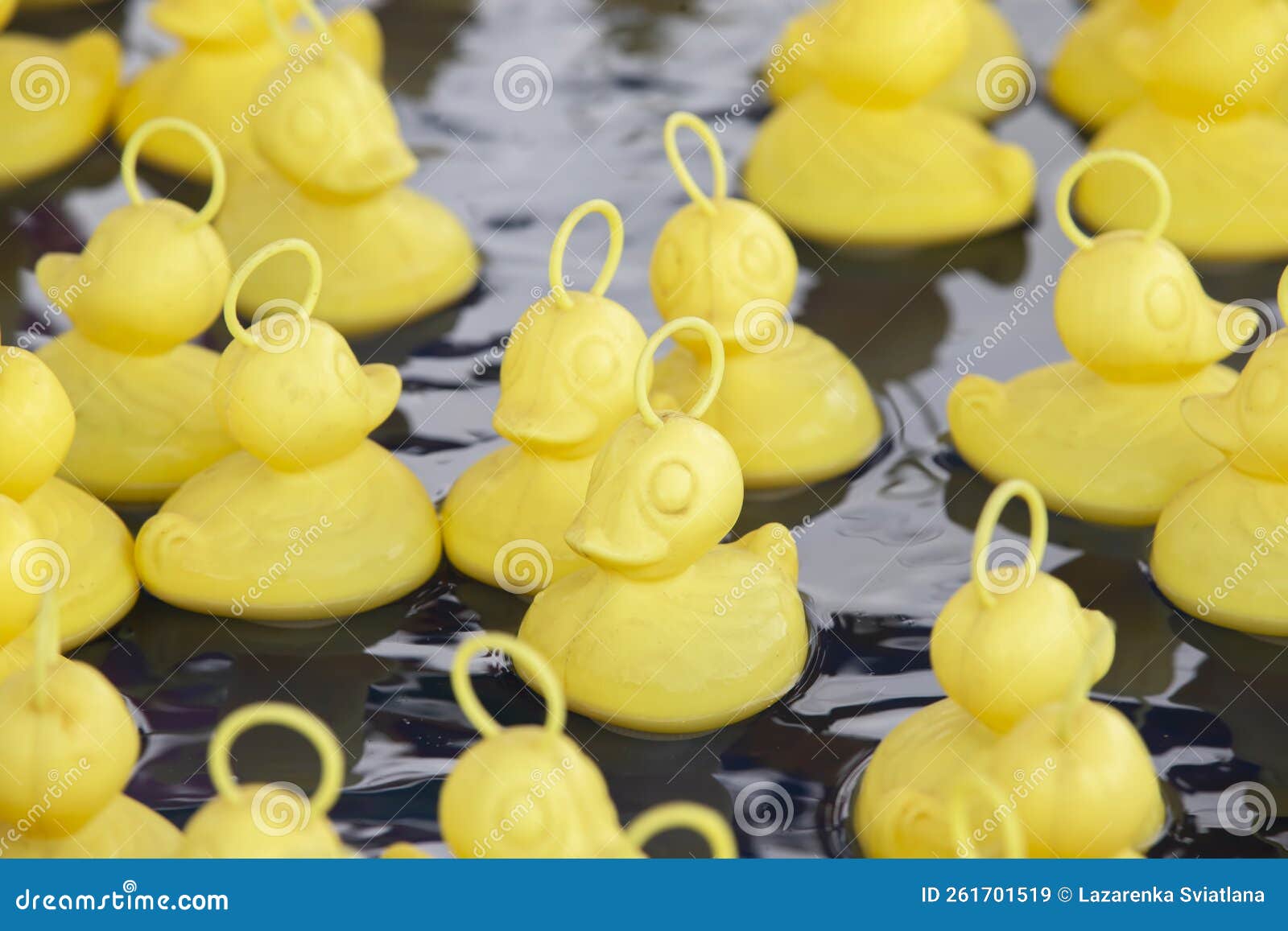 Many yellow ducks stock image. Image of beak, fair, bathroom - 261701519