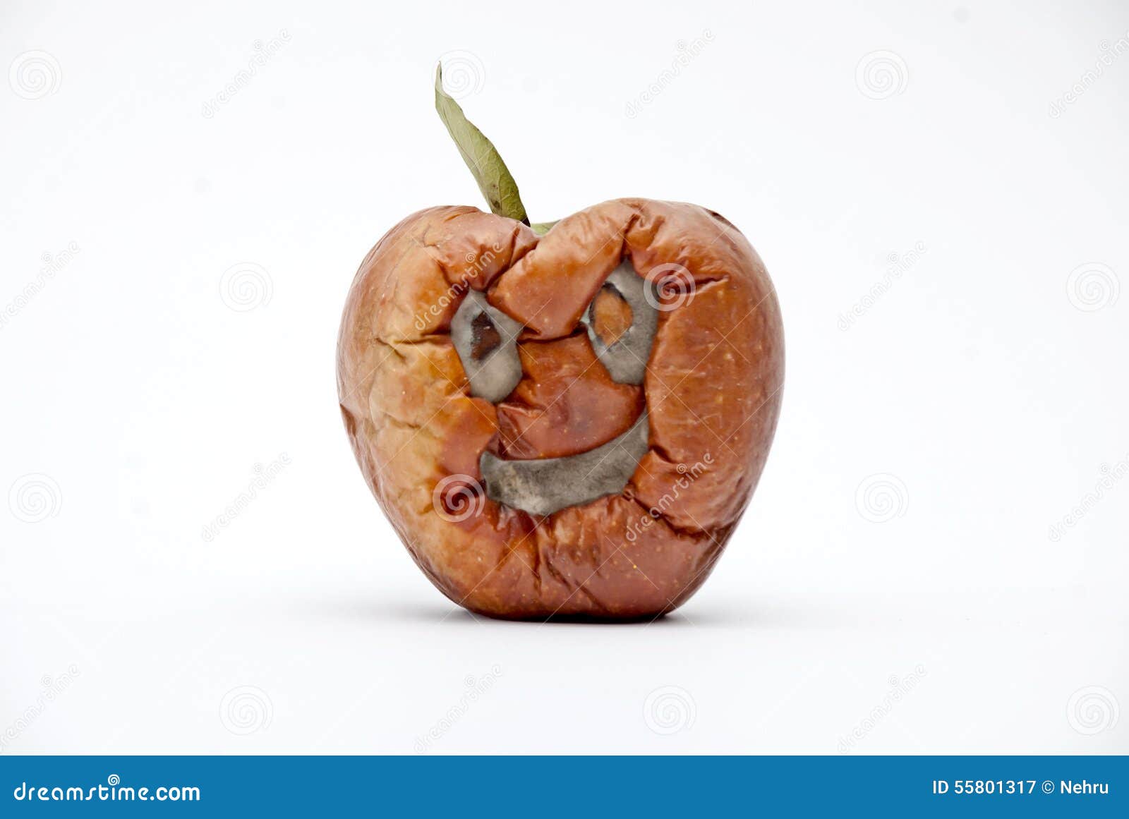 Manzana Putrefacta, Rostro Humano, Concepto De Envejecimiento Imagen de ...