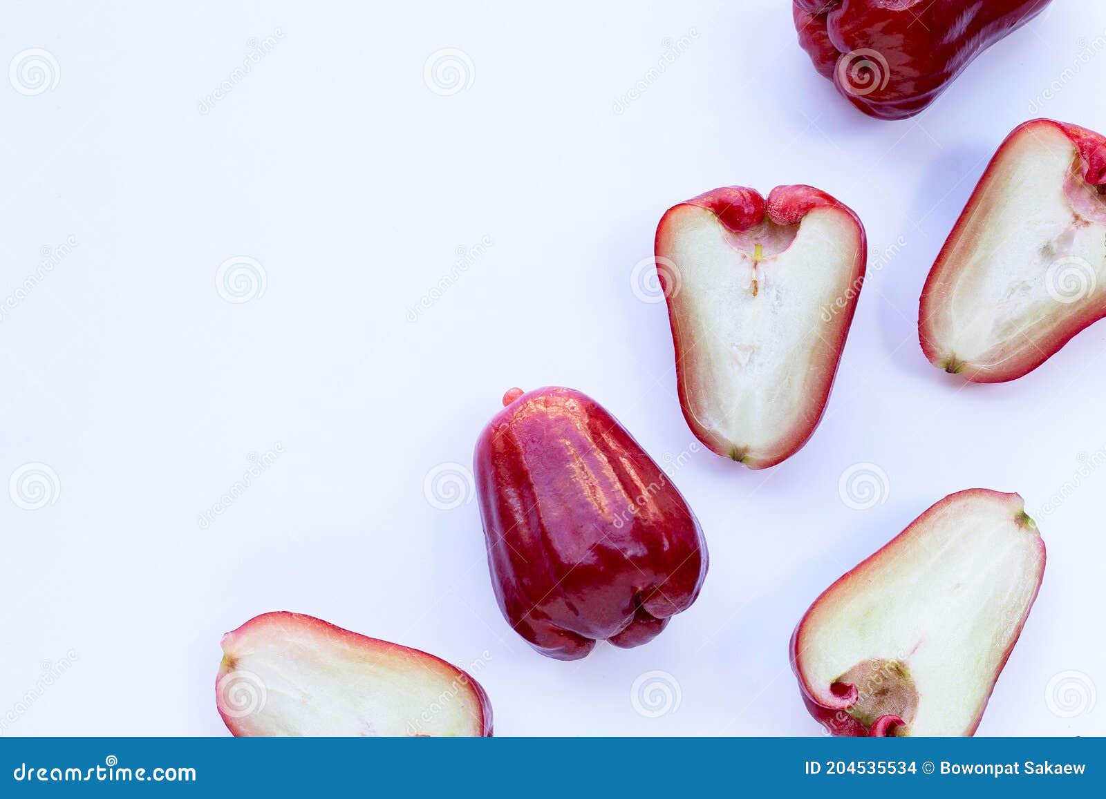 Manzana Rosa Aislada Sobre Fondo Blanco Foto de archivo - Imagen de ...