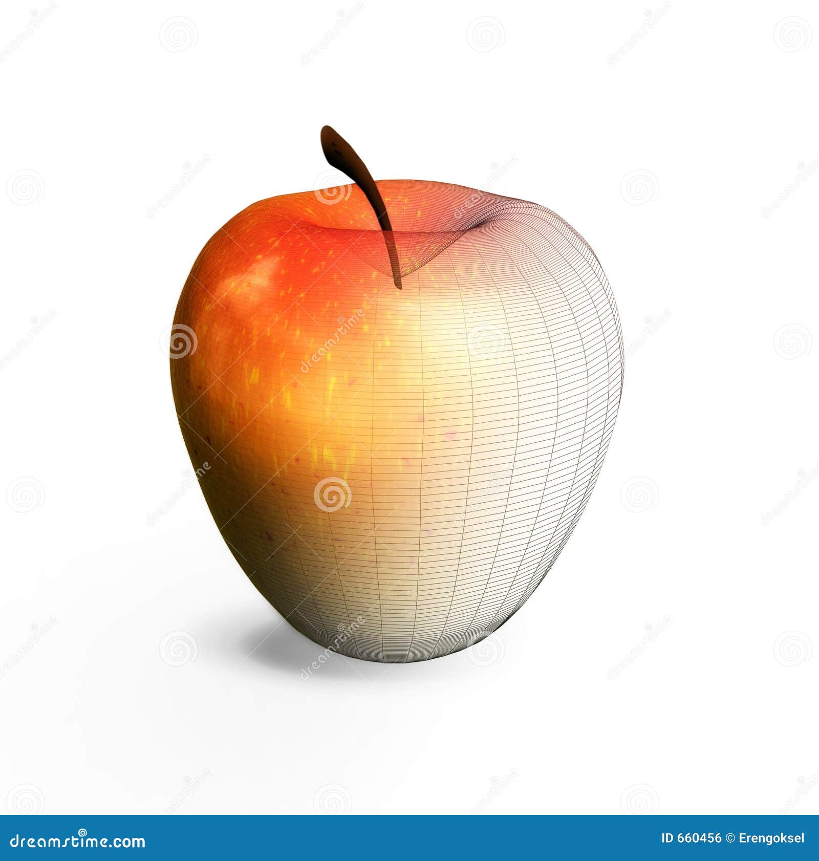 Manzana virtual stock de ilustración. Ilustración de manzana - 660456